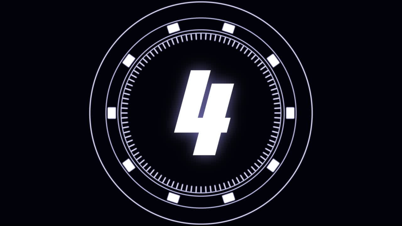 Premium stock video - Motion white digital film countdown abstract ...