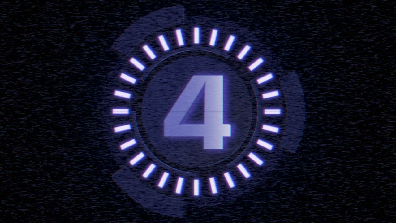 Premium stock video - Motion blue digital film countdown abstract ...