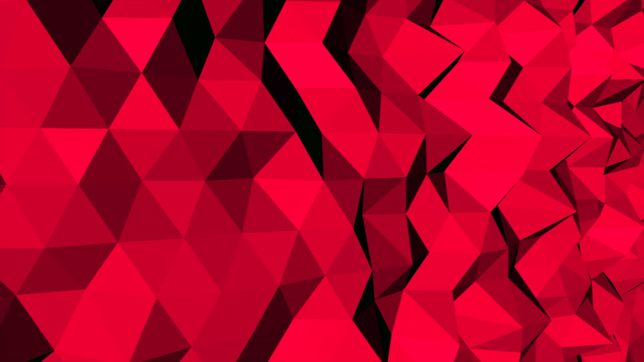 Premium stock video - Motion dark red low poly abstract background 5