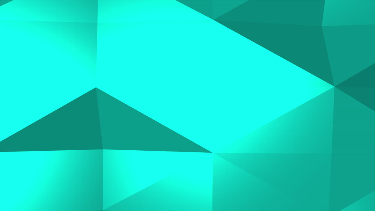 Premium stock video - Green low poly abstract background
