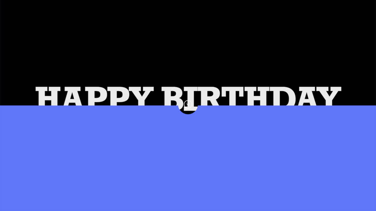 Premium stock video - Animation intro text happy birthday on fashion ...
