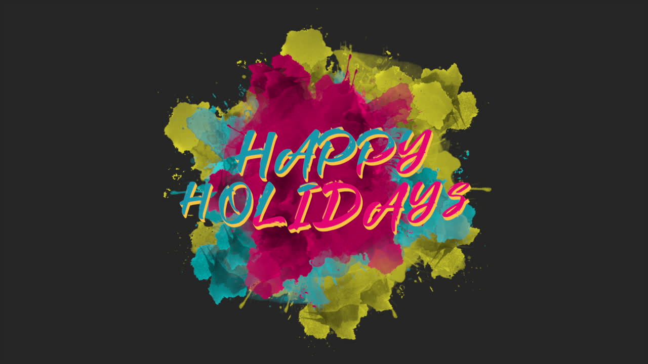 Premium stock video - Animation intro text happy holidays on fashion ...