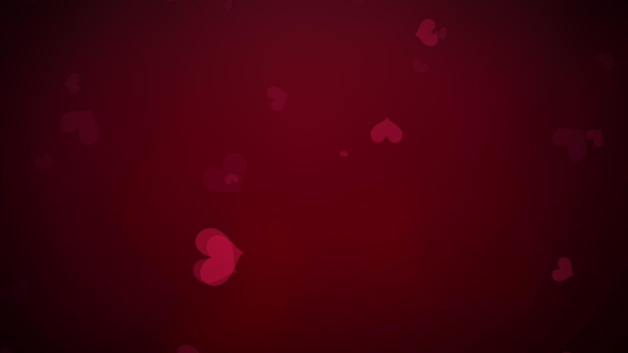 Premium stock video - Animation closeup motion small romantic hearts on ...