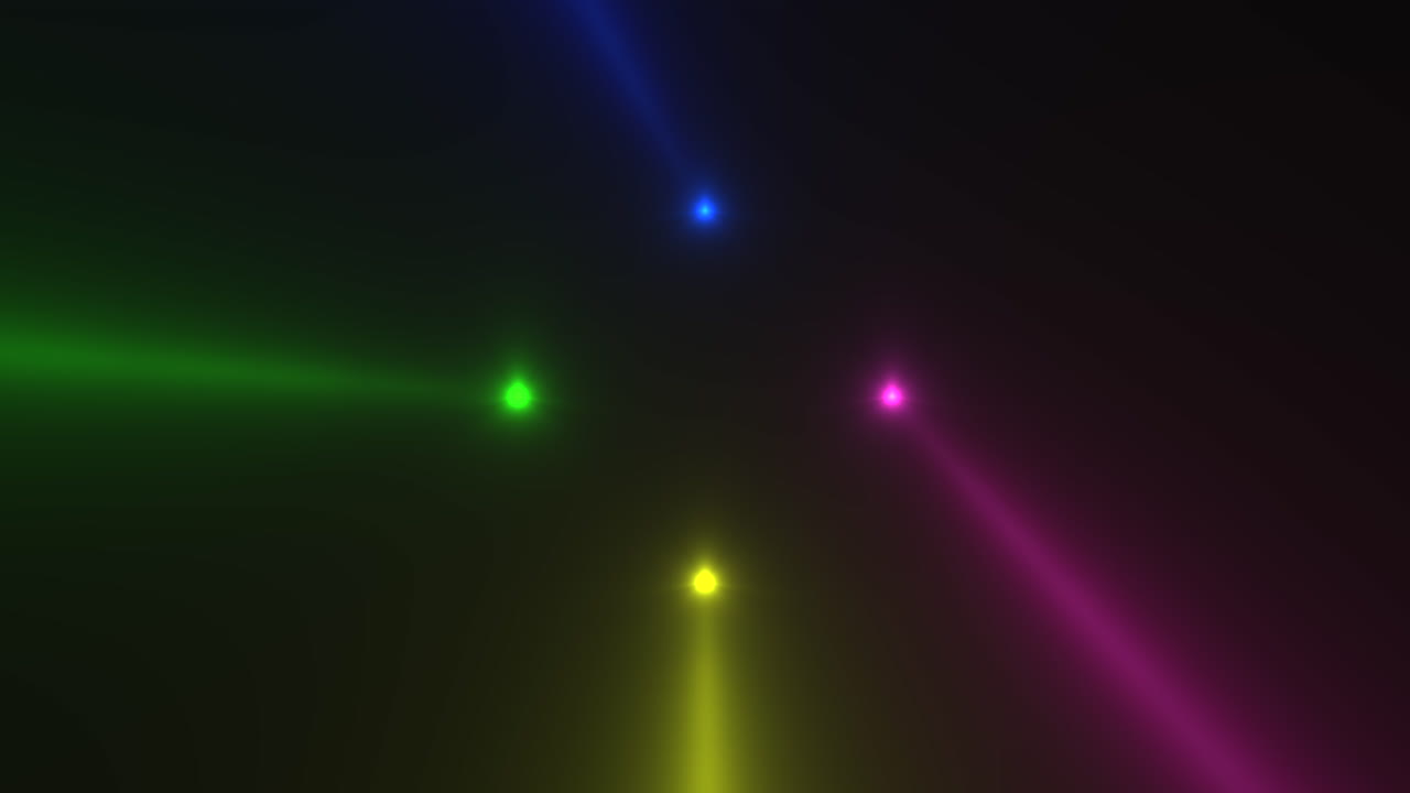 Premium stock video - Animation motion colorful glowing spotlight beams ...