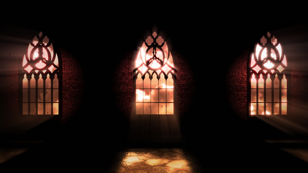 Premium stock video - Animation mystical horror background with dark ...