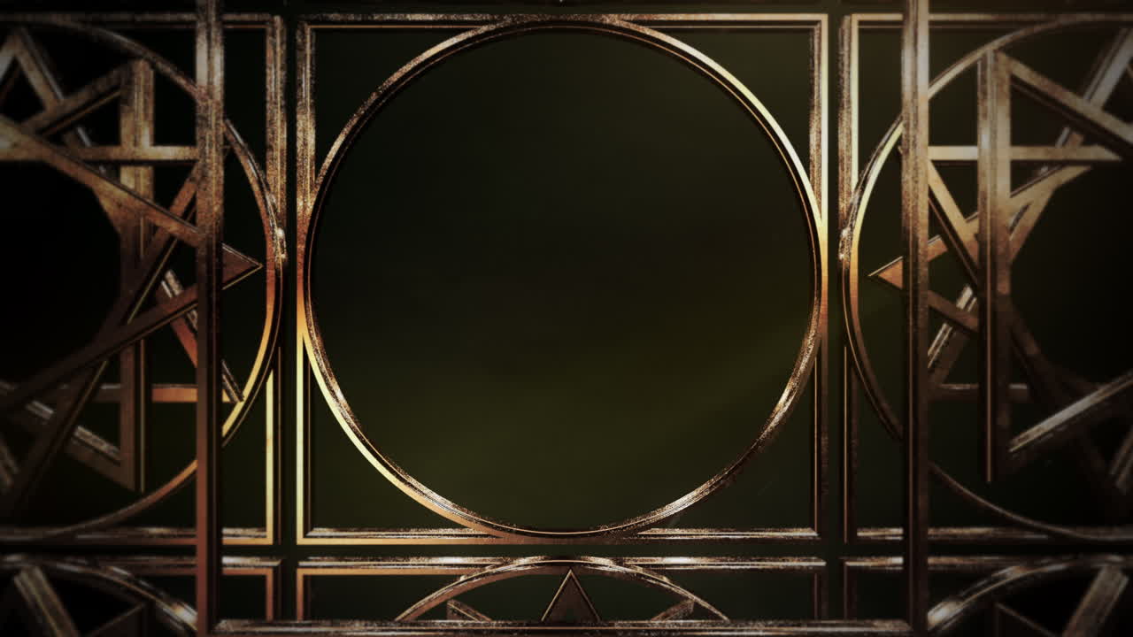 Premium stock video - Cinematic background with gold shapes in gatsby ...