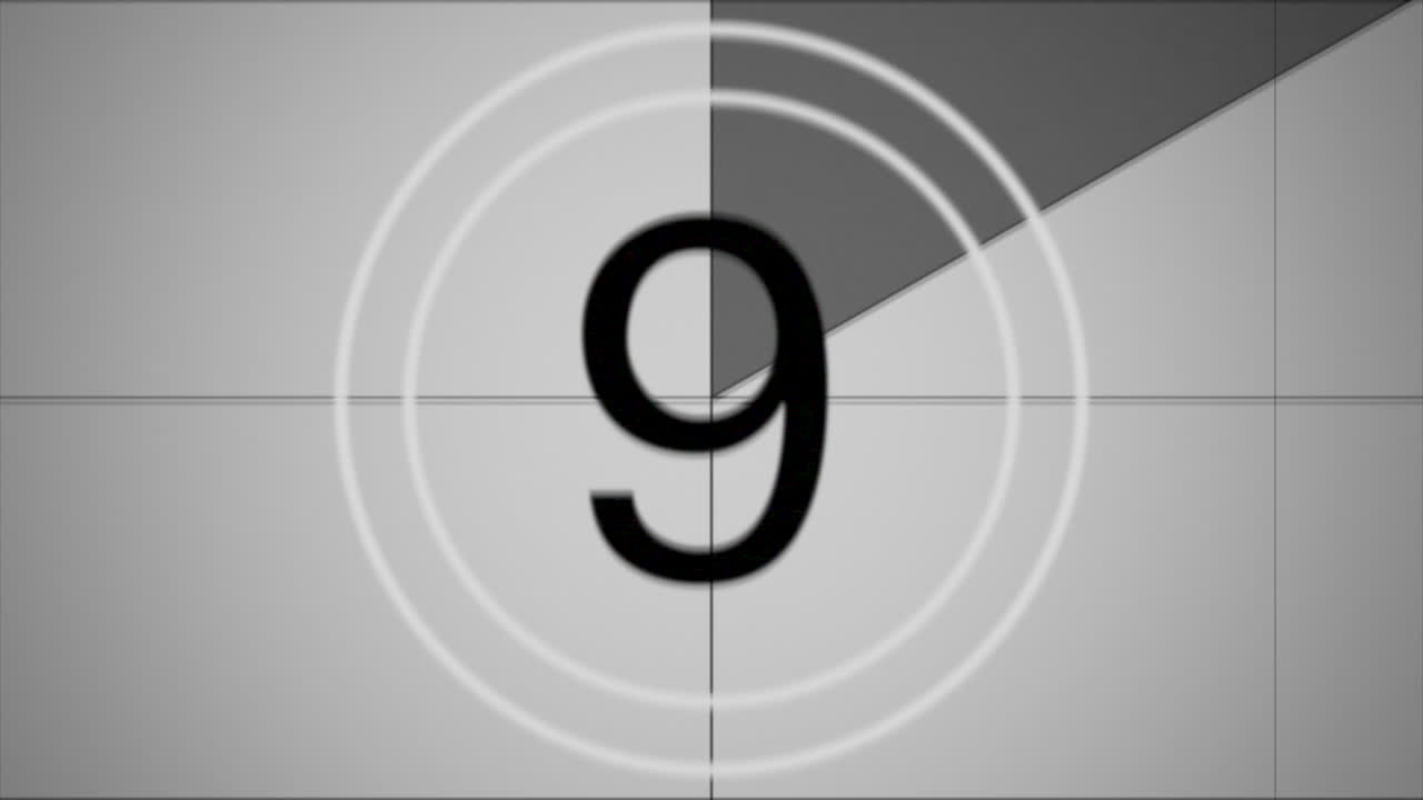 Premium stock video - Motion grey retro film countdown abstract ...