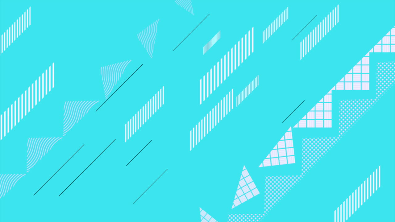 Premium Stock Video Motion Abstract Geometric Lines Blue Background