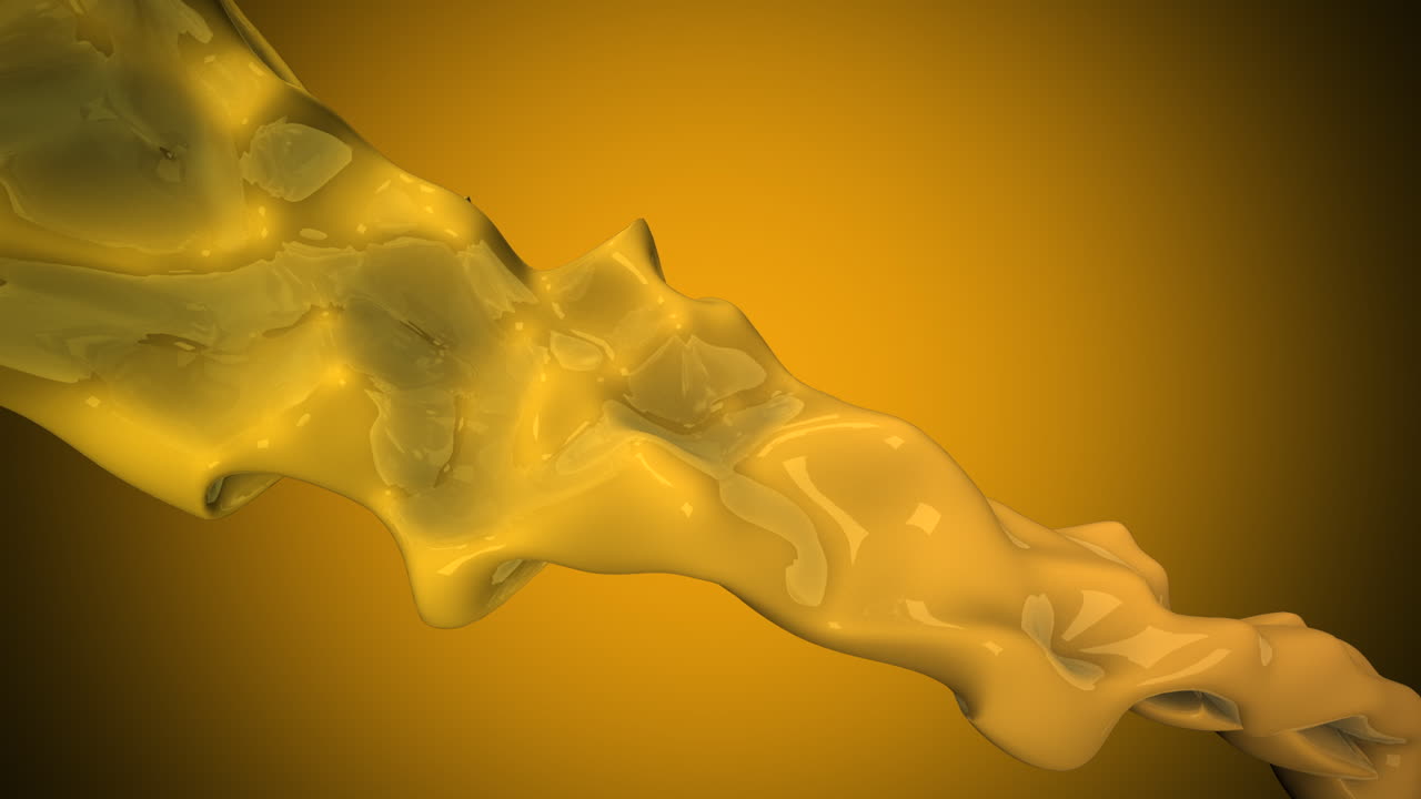 Premium stock video - Motion dark yellow liquid futuristic shapes ...