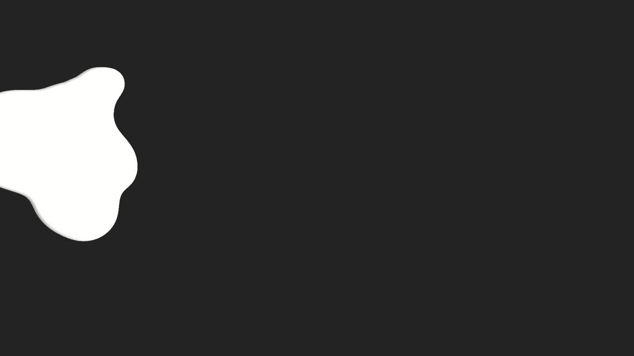 Premium stock video - Animation motion abstract white liquid spots ...