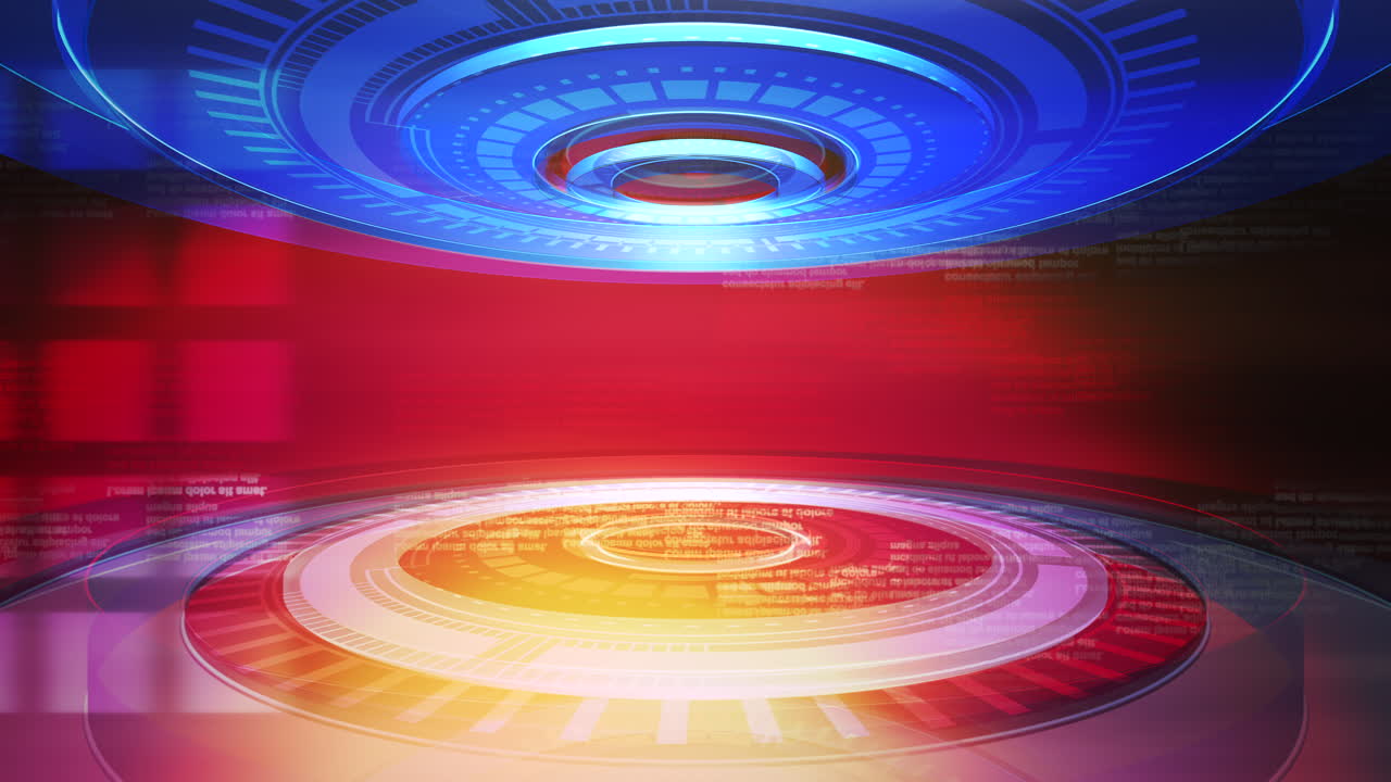 Premium stock video - Intro news graphic animation in studio with ...