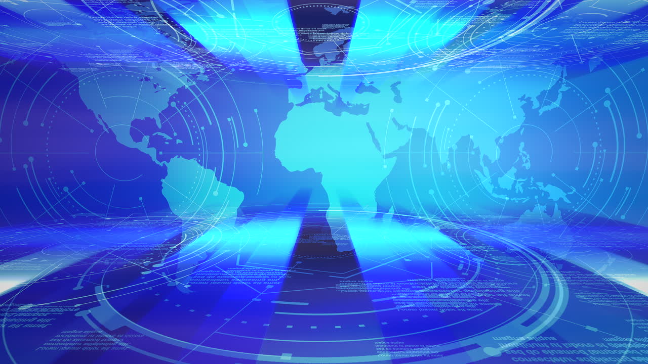 Vídeo de arquivo Premium - Animação gráfica de notícias com linhas e ...