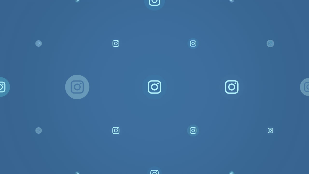 Premium stock video - Motion icons of instagram social network on ...