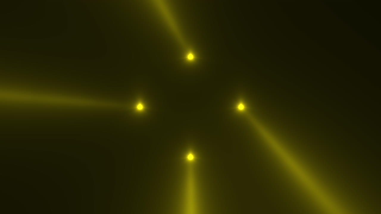 Premium stock video - Animation motion yellow glowing spotlight beams ...