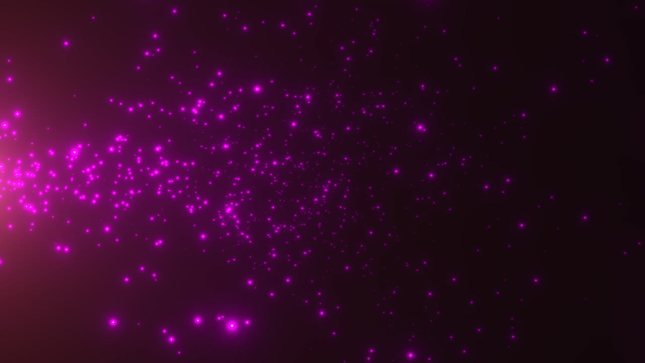 Premium stock video - Motion purple particles and stars in galaxy ...