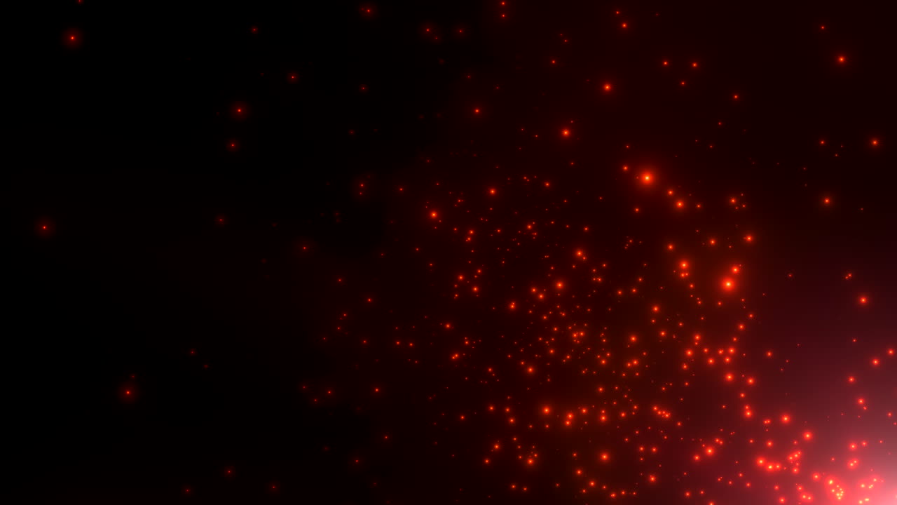 Premium stock video - Motion red particles and stars in galaxy abstract ...