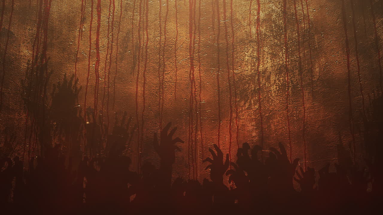 Premium stock video - Mystical horror background with dark blood with ...