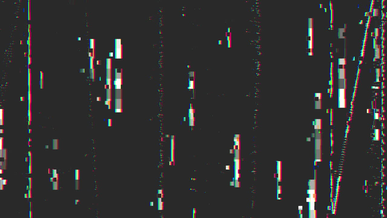 Premium stock video - Digital glitch and static television noise effects 3