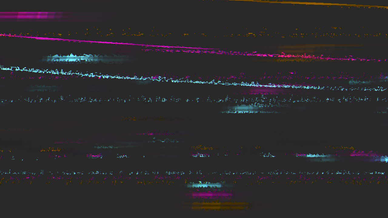 Premium stock video - Digital glitch and static television noise effects