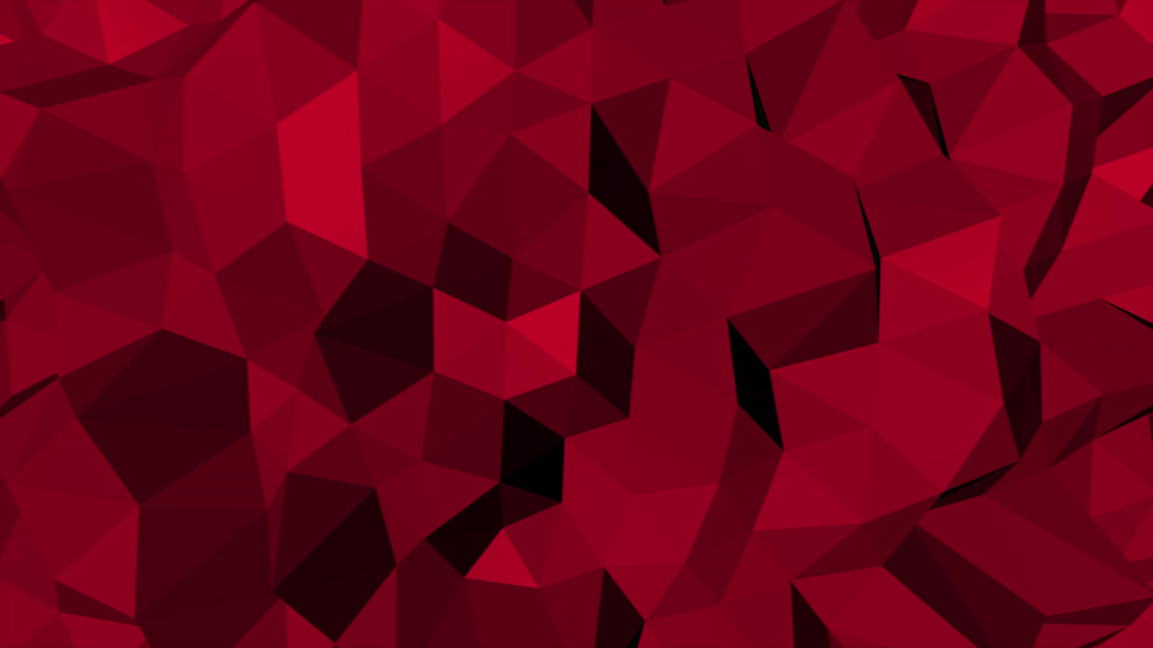 Premium stock video - Motion dark red low poly abstract background 1