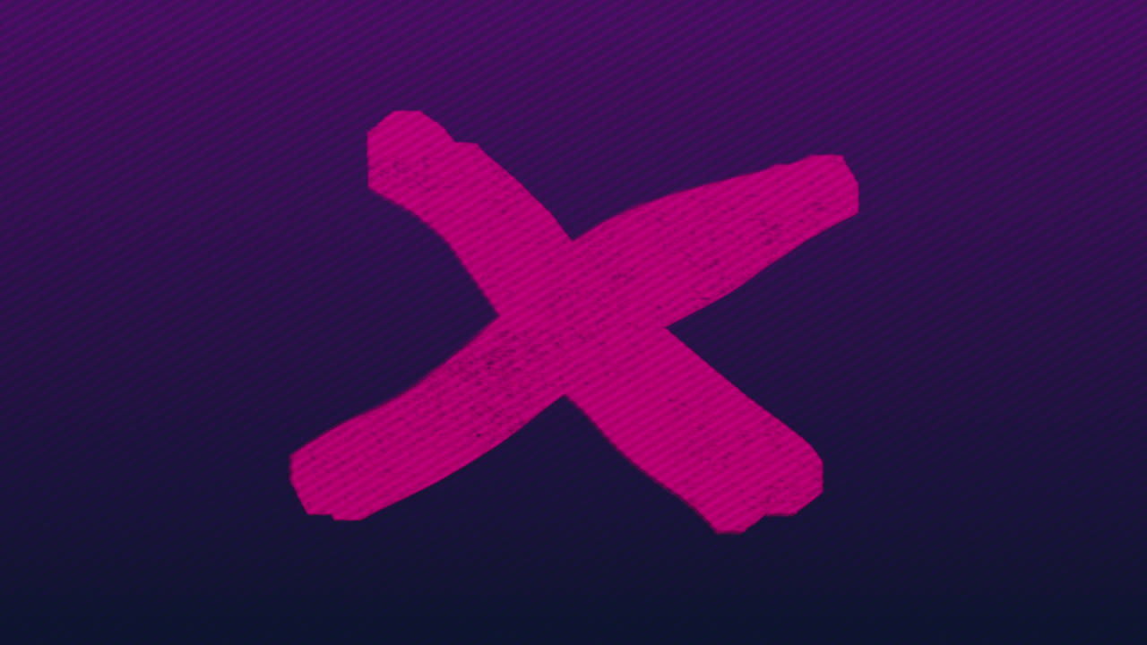 Premium stock video - Animation abstract neon purple cross Premium stock video - Animation abstract neon purple cross