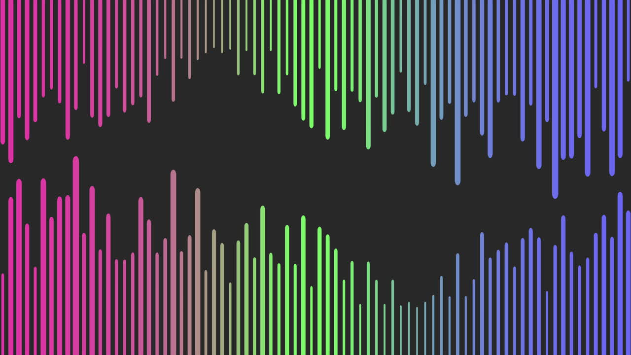 Premium stock video - Animation abstract neon colorful lines