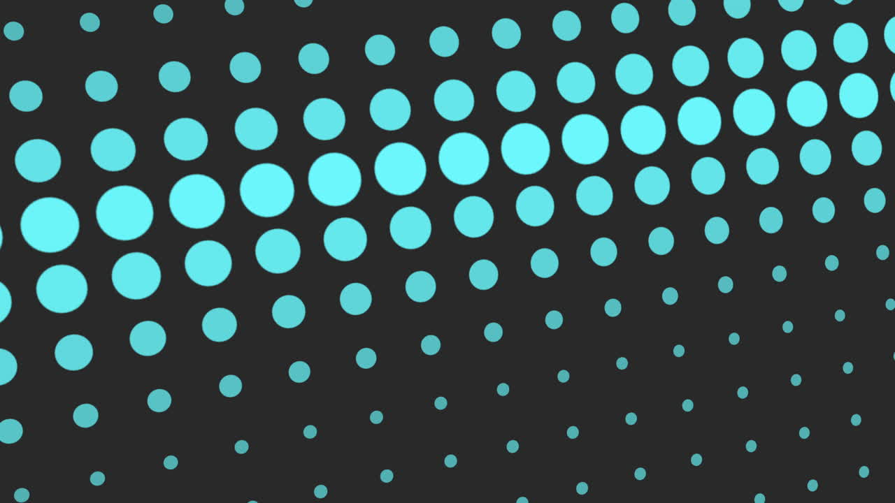 Premium stock video - Motion geometric neon blue small dots