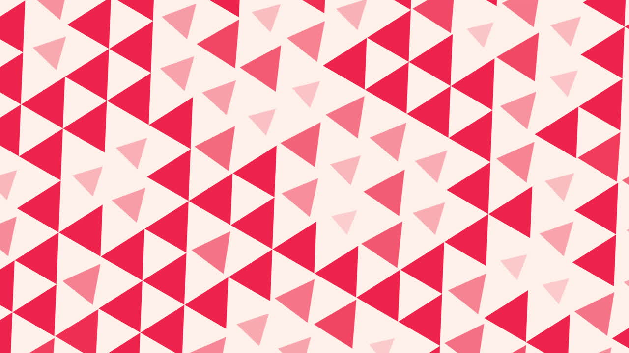 Premium stock video - Motion geometric red triangles pattern