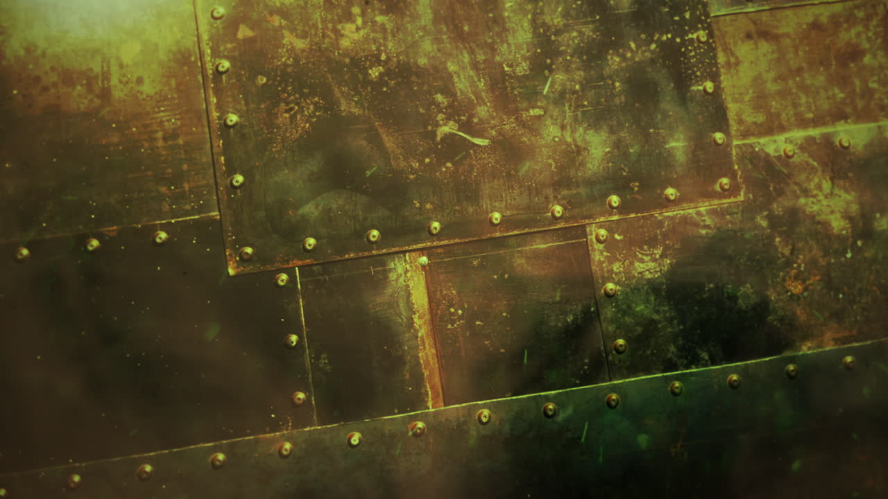 Premium stock video - Cinematic background with shapes of spaceship and ...