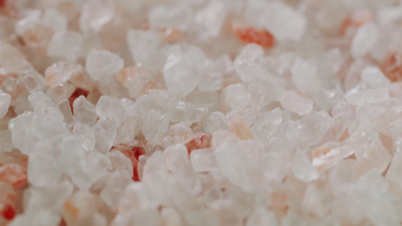 Premium stock video - Himalayan salt crystals