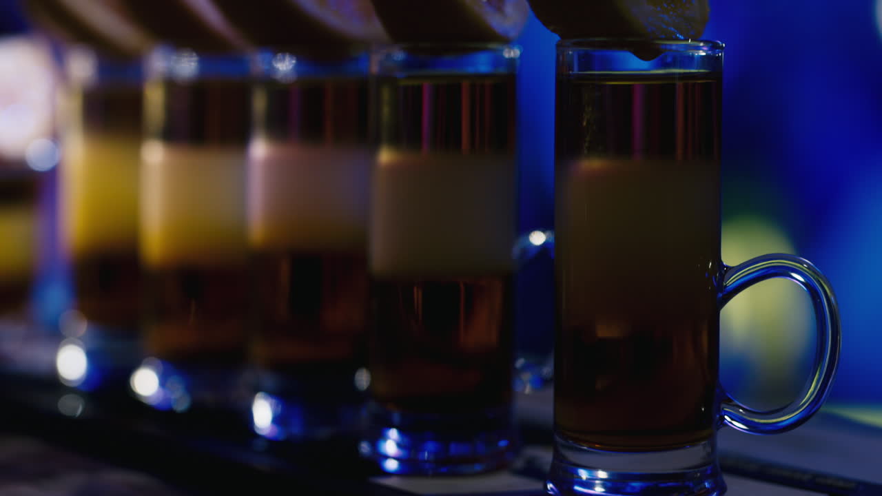 Premium stock video - Beautiful shots of alcohol at a party in the club