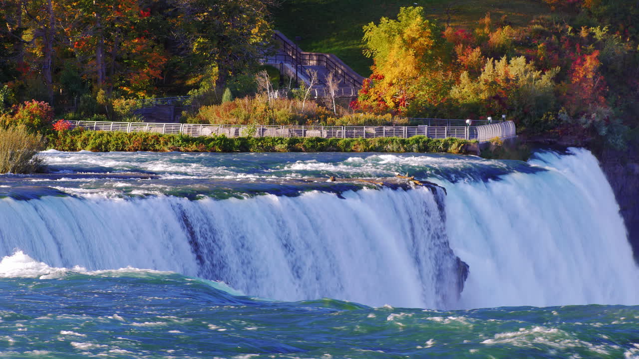 Premium stock video - Niagara falls in the fall autumn