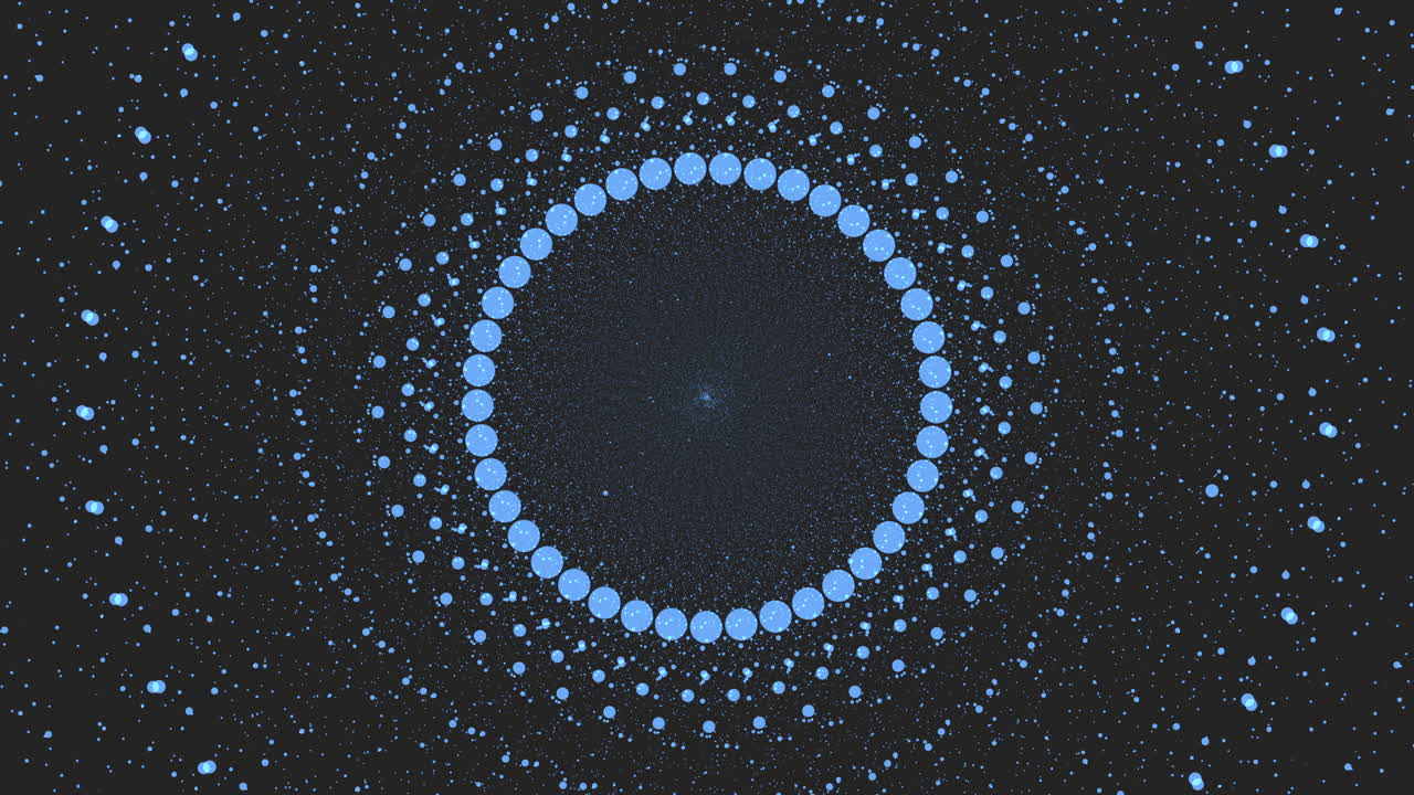 Premium stock video - Futuristic stars fields in galaxy