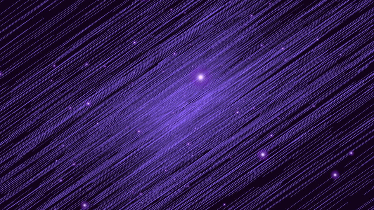 Premium stock video - Abstract and futuristic lines and dots in galaxy
