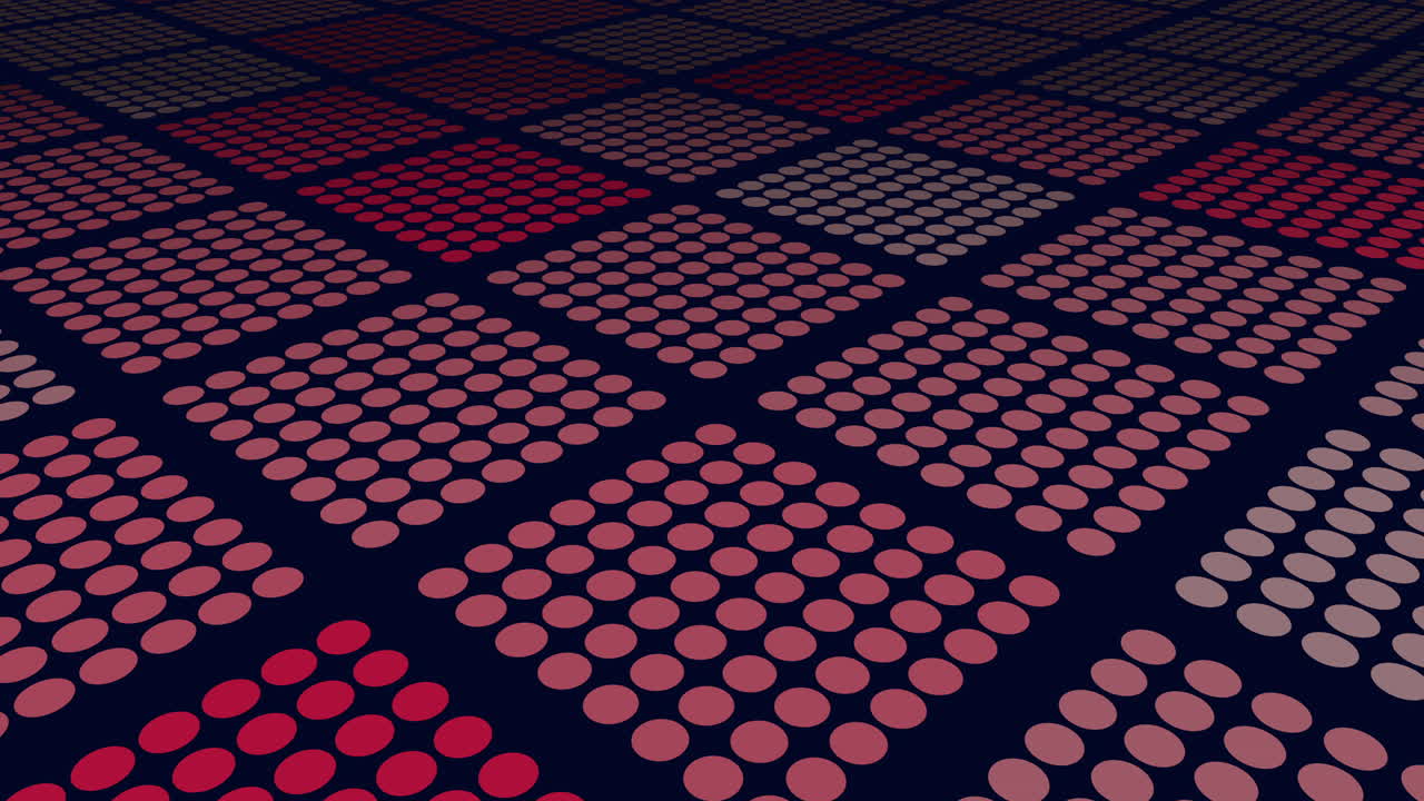 Premium stock video - Rainbow dots pattern in rows