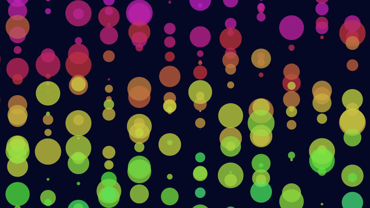 Premium stock video - Abstract rainbow dots pattern in rows
