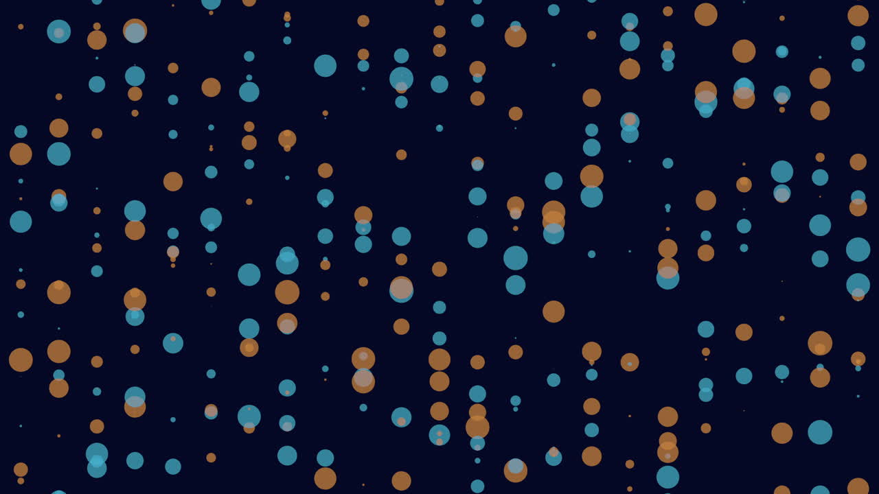Premium stock video - Abstract rainbow dots pattern in rows
