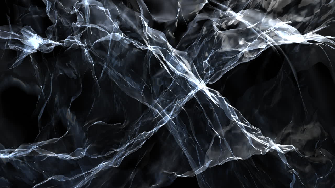 Premium stock video - Waving psychedelic dark physical smoke on black ...