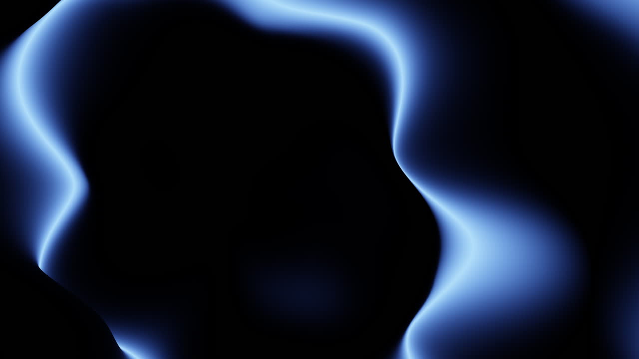 Premium Stock Video Abstract Futuristic Flowing Blue Waves Pattern