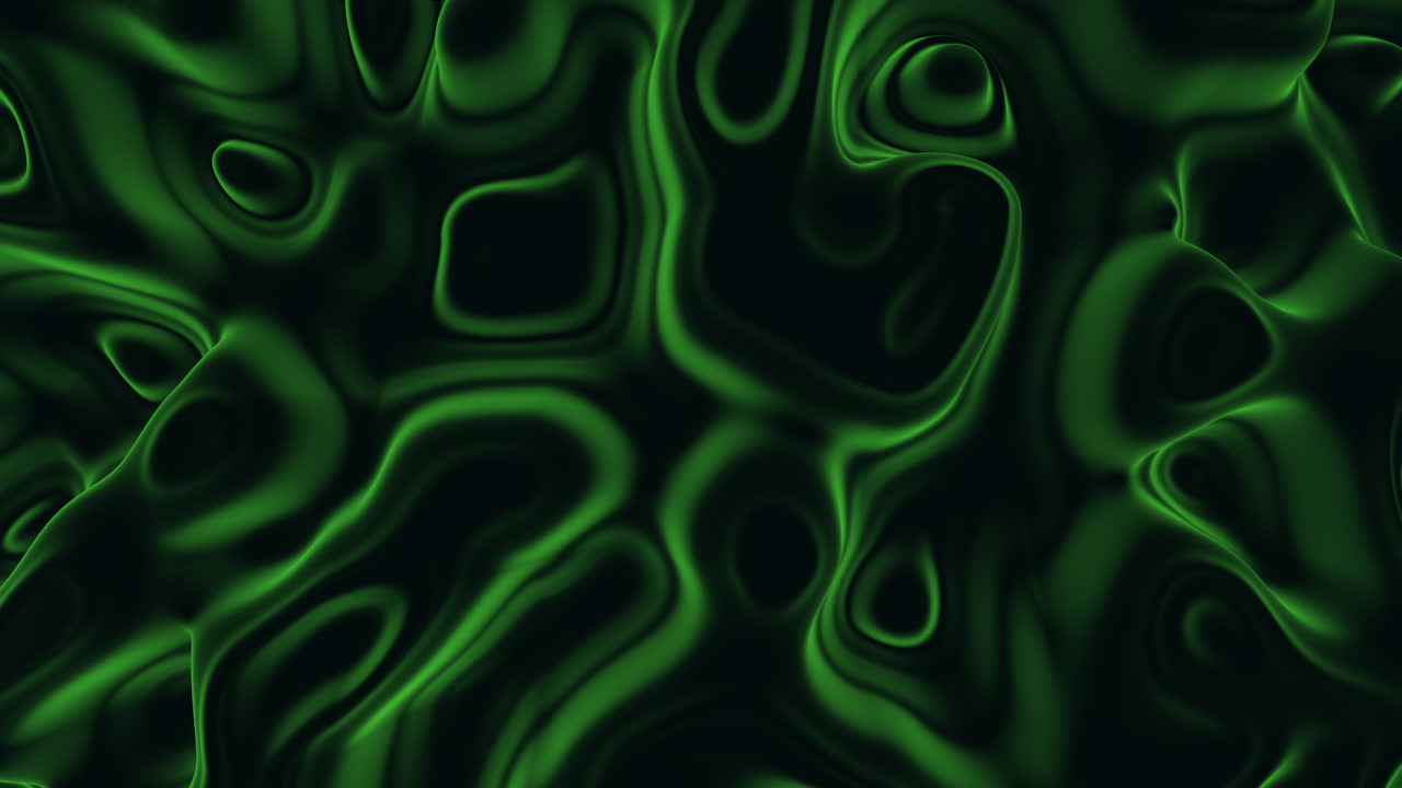 Premium stock video - Abstract and elegance green gradient waves pattern