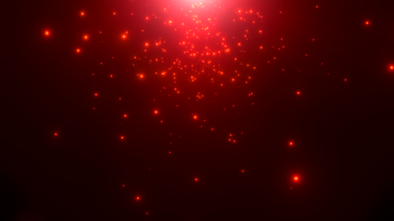 Premium stock video - Red glitters and stars in dark starry fields of ...