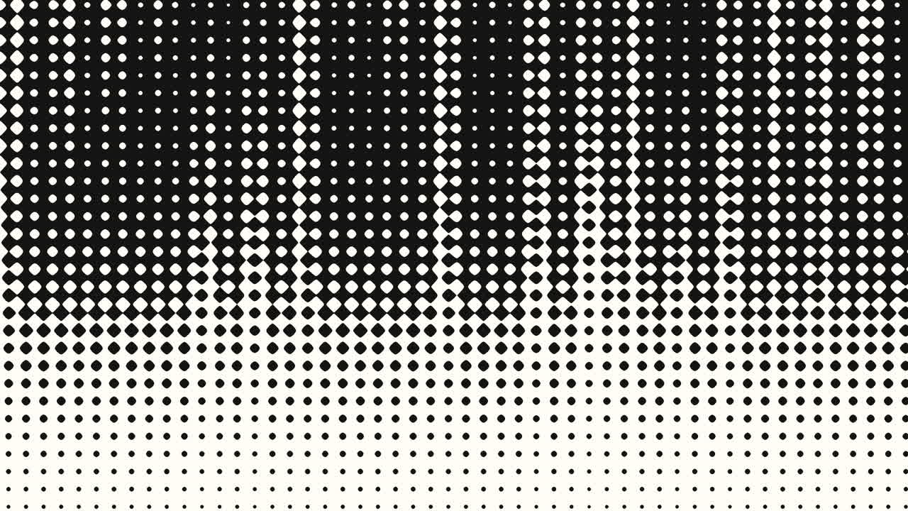 Premium stock video - Black and white dots pattern