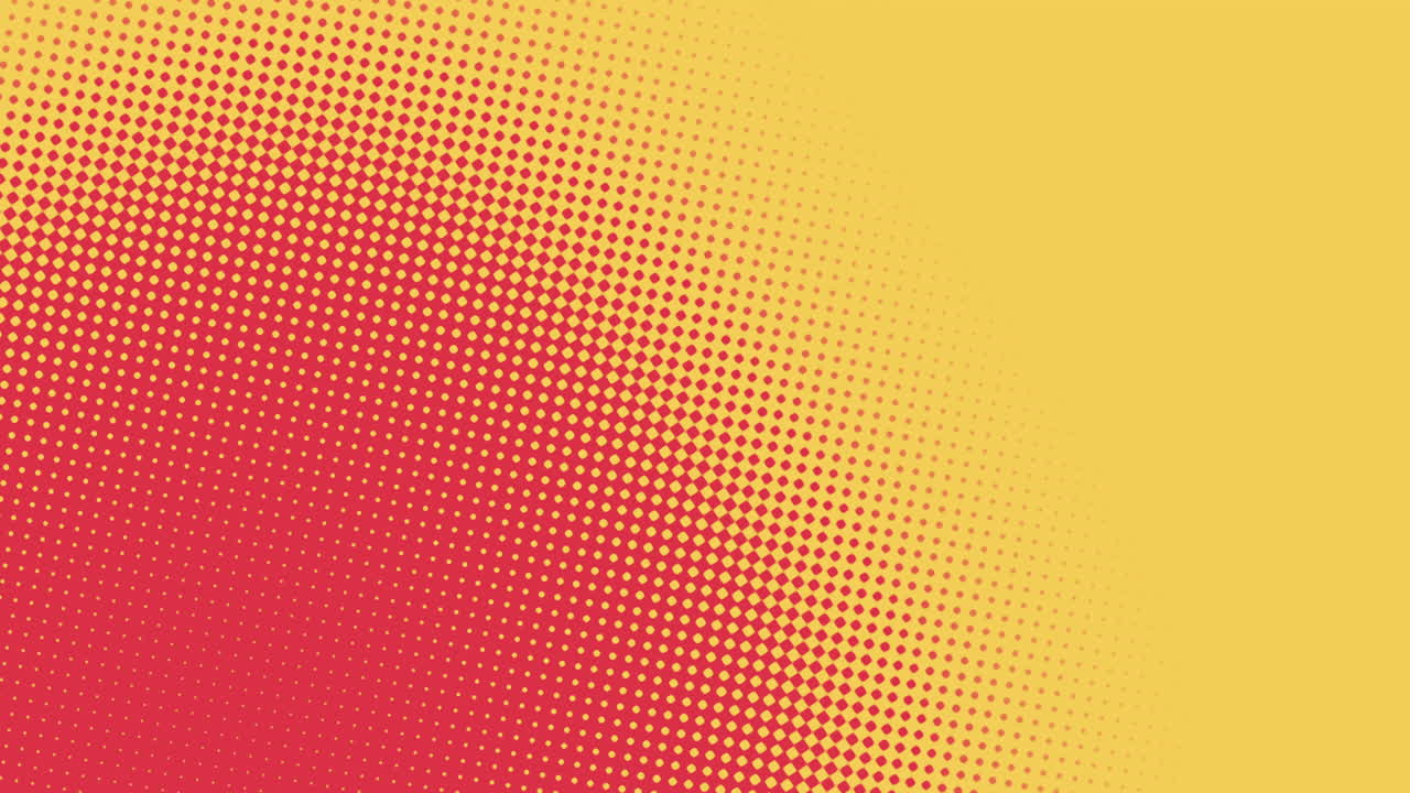 Premium stock video - Red and yellow dots pattern