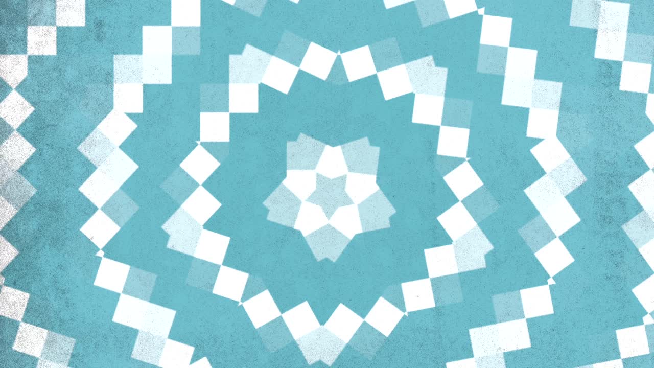 Premium stock video - 8 bit pattern with blue circles and pixels