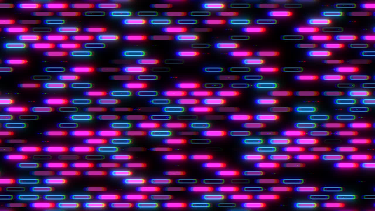 Premium stock video - Digital geometric shapes with glitch on computer ...