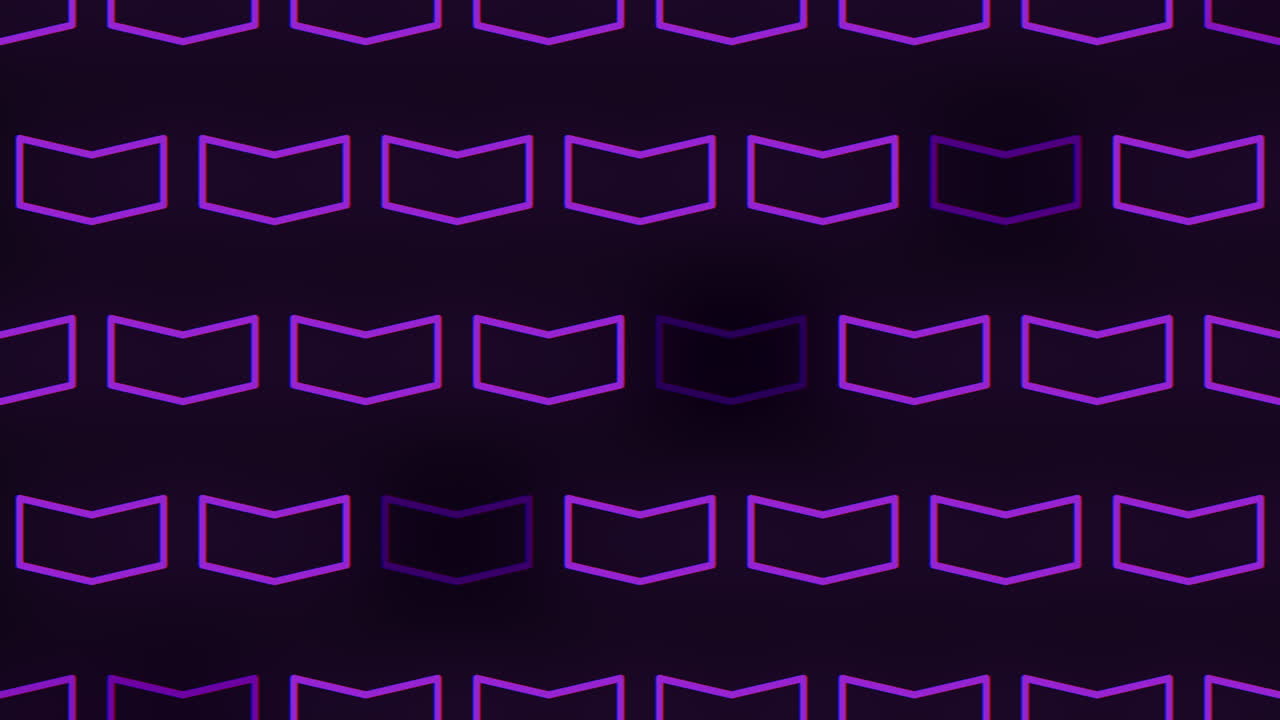 Premium stock video - Neon purple geometric pattern with pulse effect