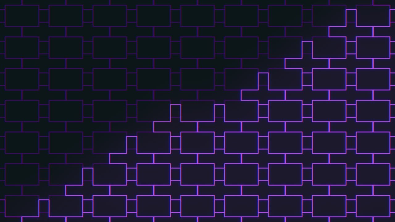 Premium stock video - Neon purple geometric pattern with pulse effect