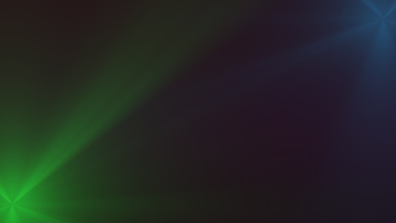 Premium stock video - Blue and green rays on shiny background