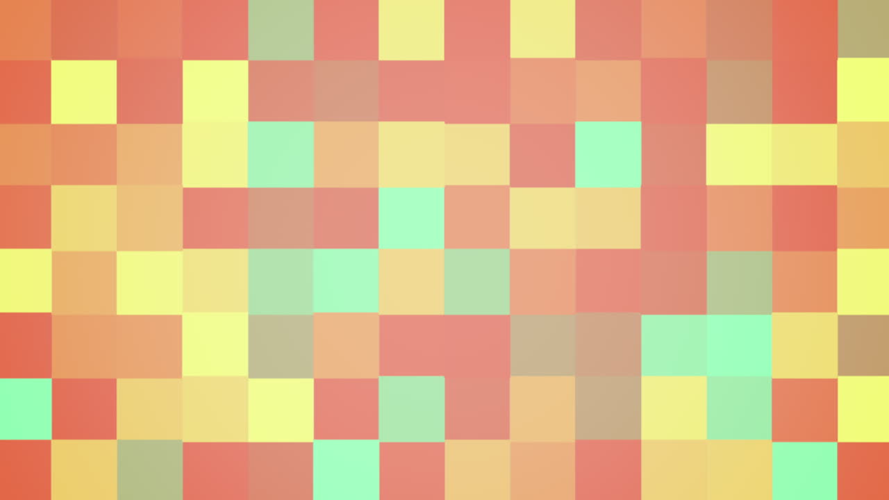 Premium stock video - Retro colorful pixels pattern