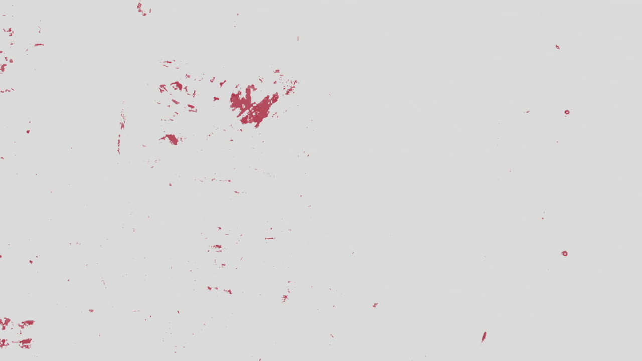 Premium stock video - Red splashes and spray paint on grunge texture
